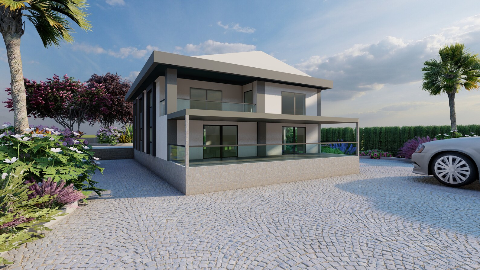 Online Backyard Design, Backyard 3D Rendering, 3d Rendering, Custom ...