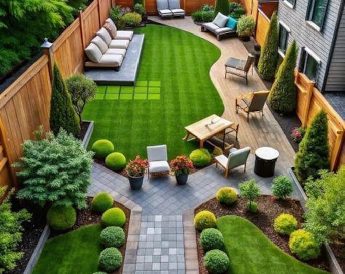 Premade Landscape Design, Ready Made Landscape Design, Zone 5-8 ...