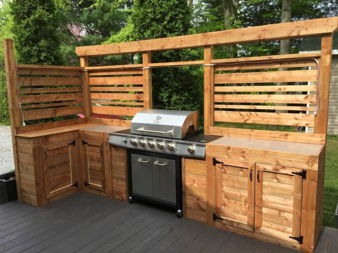 Grill Station, DIY Outdoor Kitchen Plan PDF, DIY Guide to Creating the ...