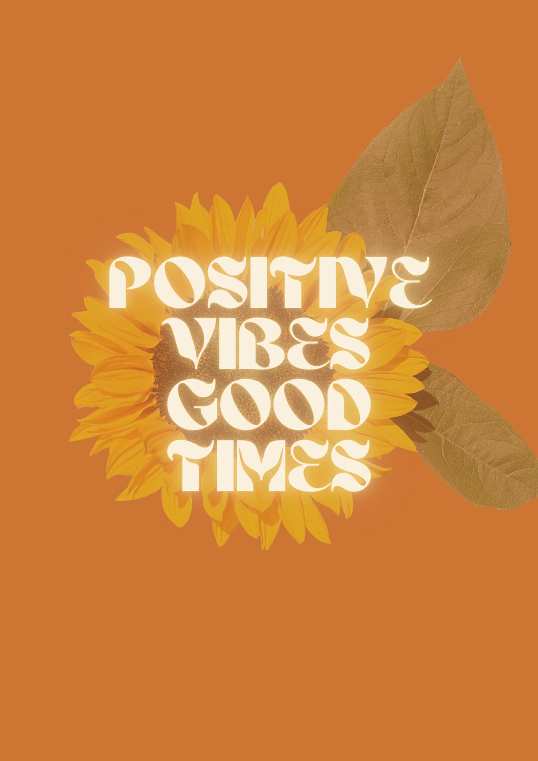 Positive Vibes Poster - Etsy
