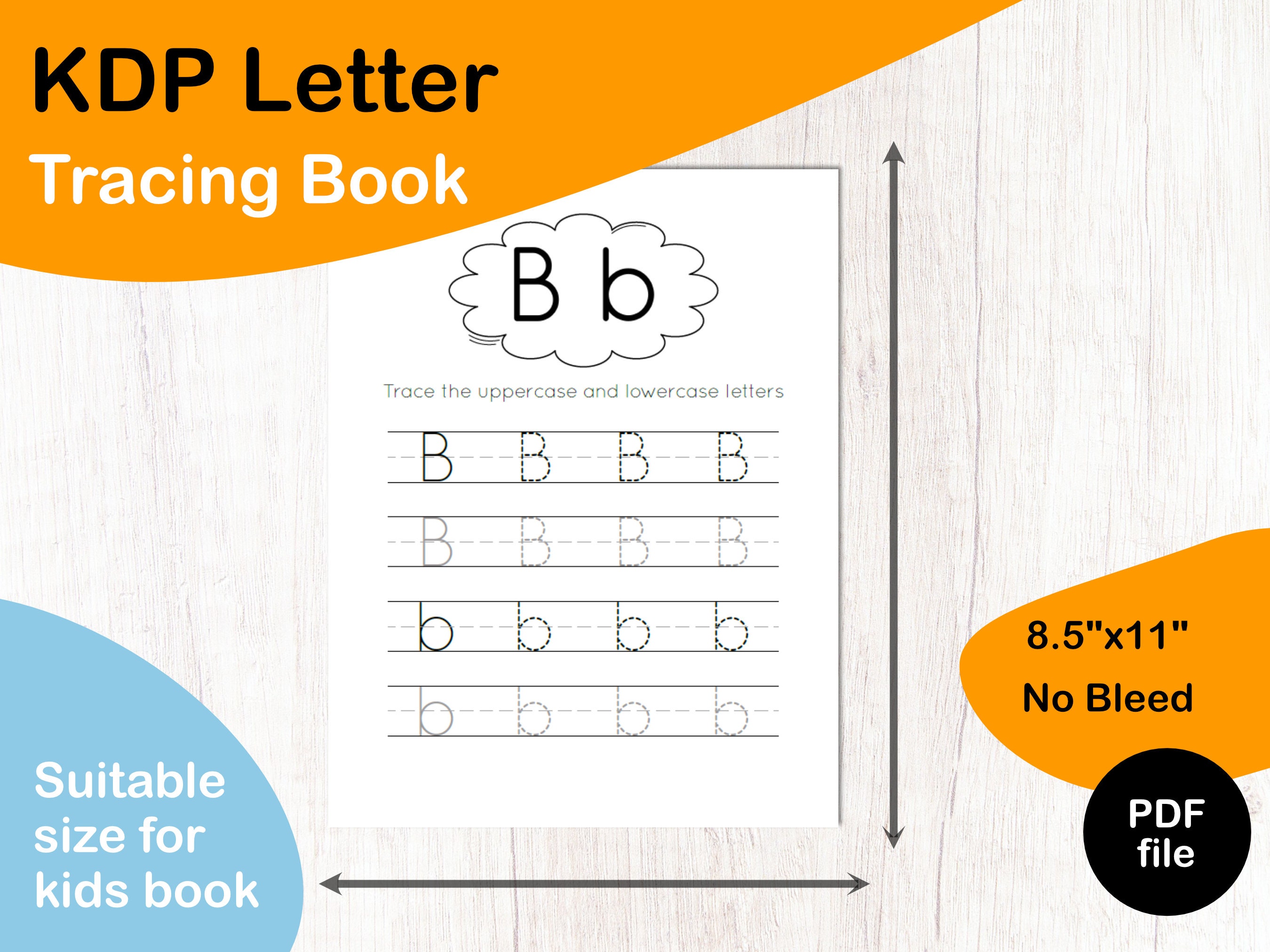 KDP Interior Letter Tracing A-Z for Kids Activity Book PDF - Etsy