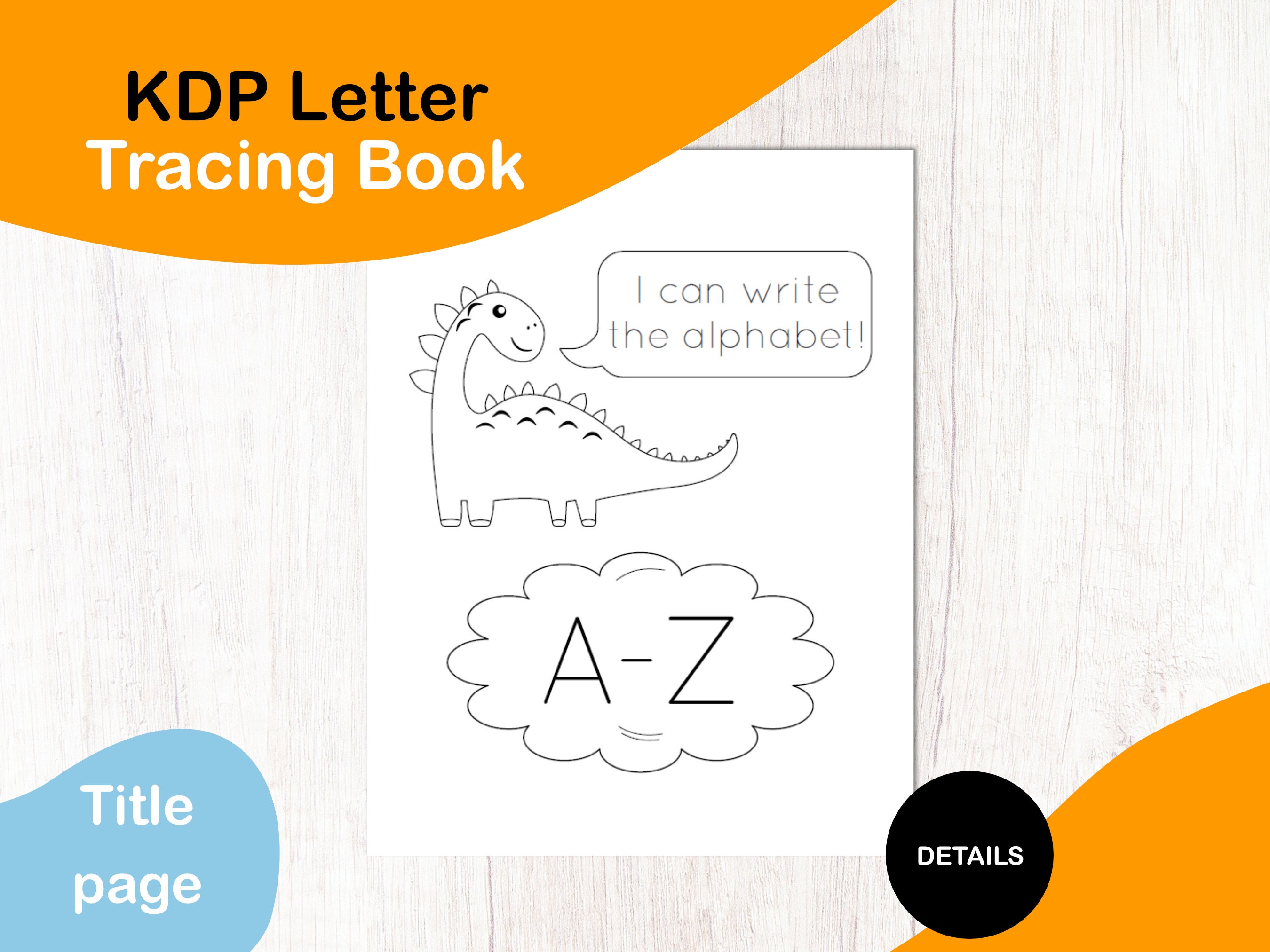 KDP Interior Letter Tracing A-Z for Kids Activity Book PDF - Etsy