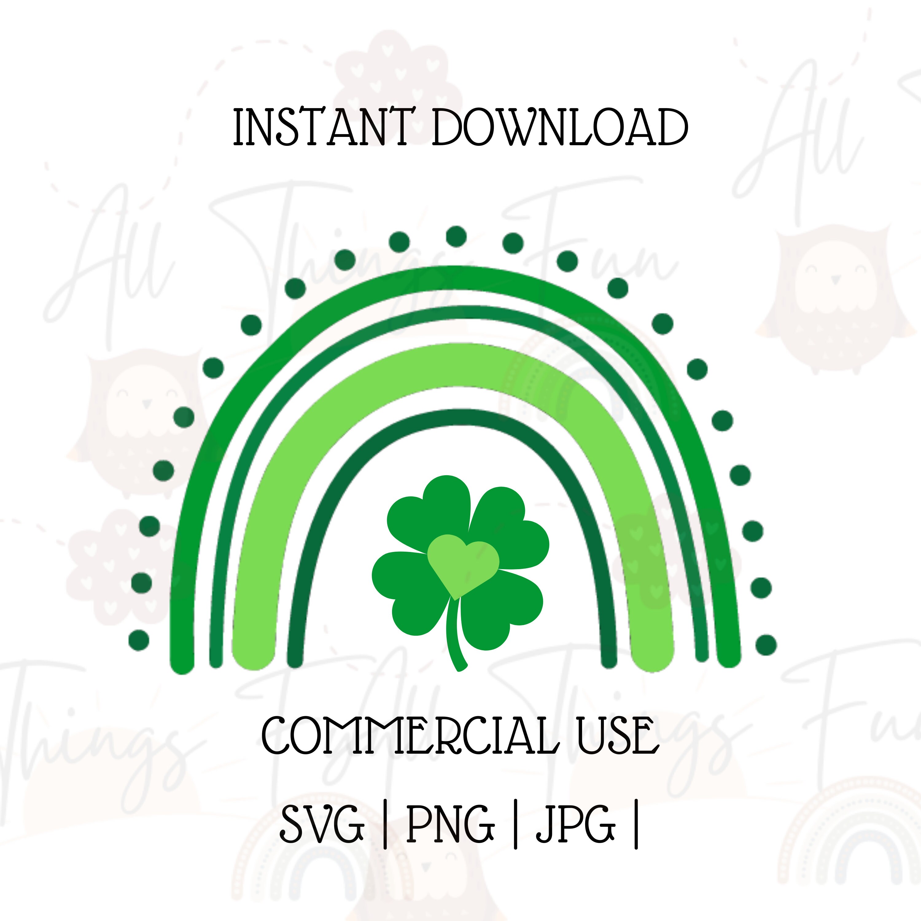 St. Patrick's Day SVG| Boho Rainbow SVG | Lucky Boho Rainbow | Digital ...