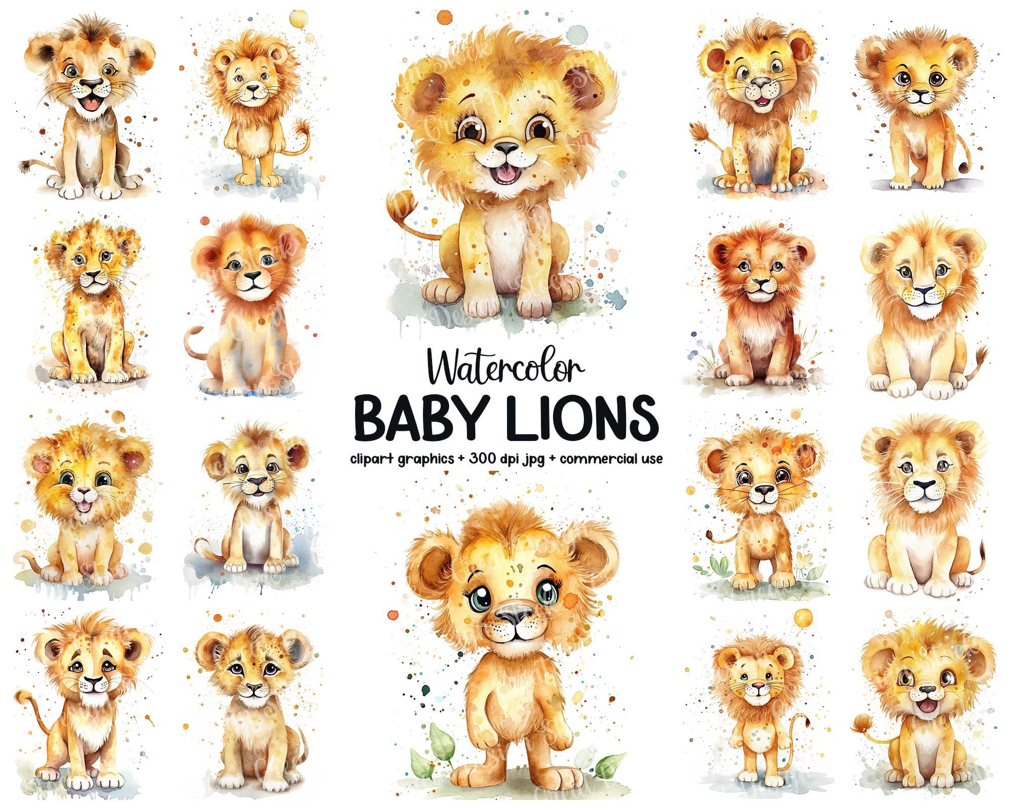 Baby Lion Clipart