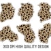Distressed Cheetah Patch PNG Bundle, Leopard Splashes PNG, Distressed ...