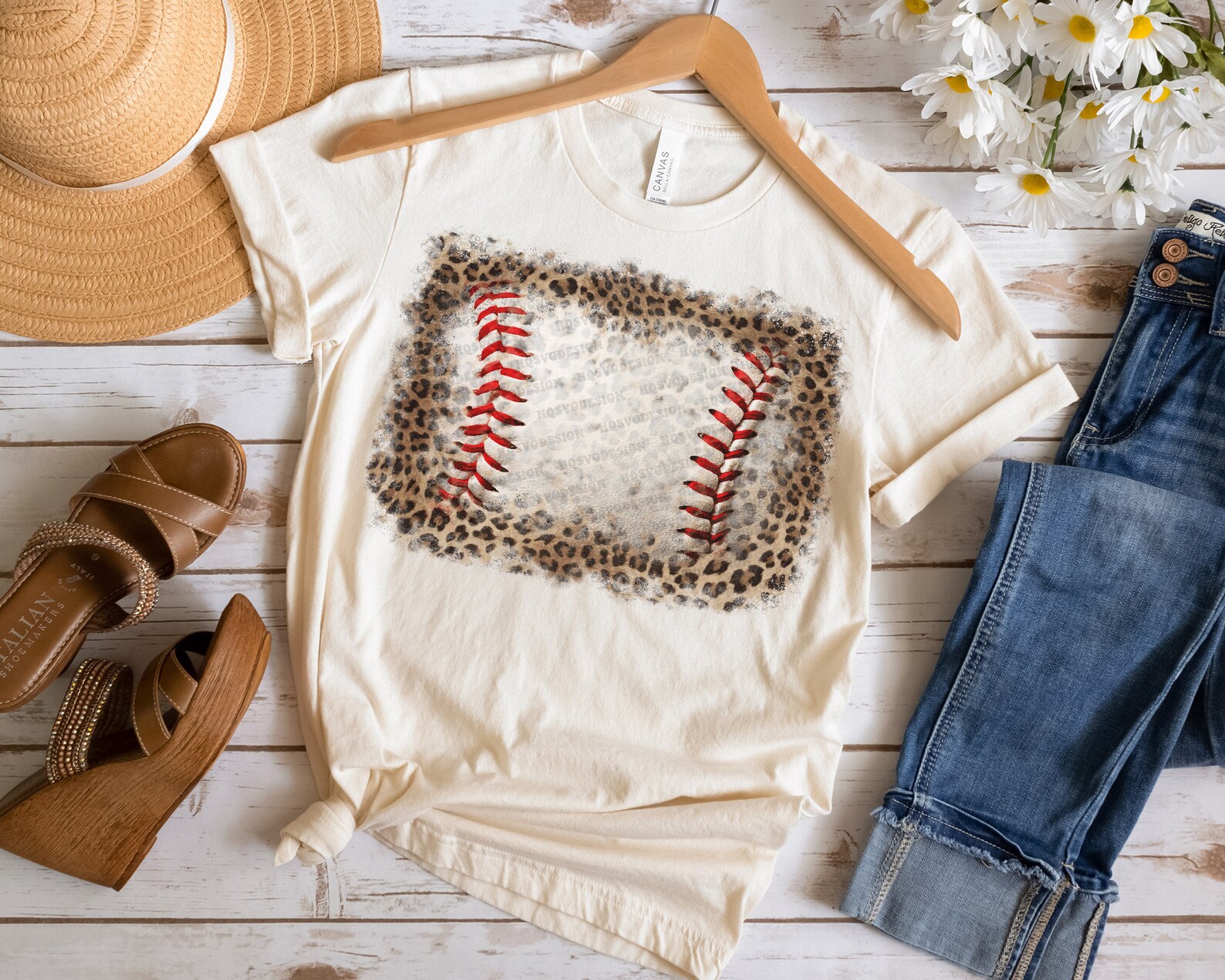 Leopard Baseball Print PNG File Cheetah With Baseball Bleach | Etsy