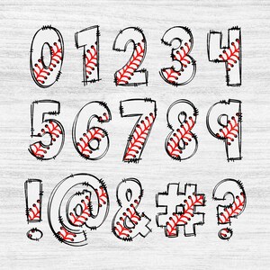 Baseball Doodle Letters Alphabet PNG, Hand Drawn Clip Art Bundle ...
