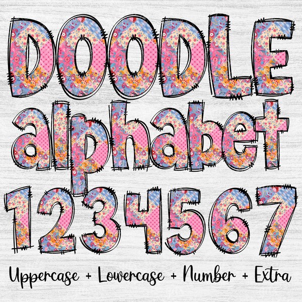 Printable Patch Block Letters - Etsy