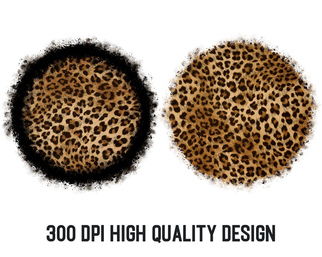 Round Leopard Print PNG, Distressed Leopard Background, Circle Cheetah ...