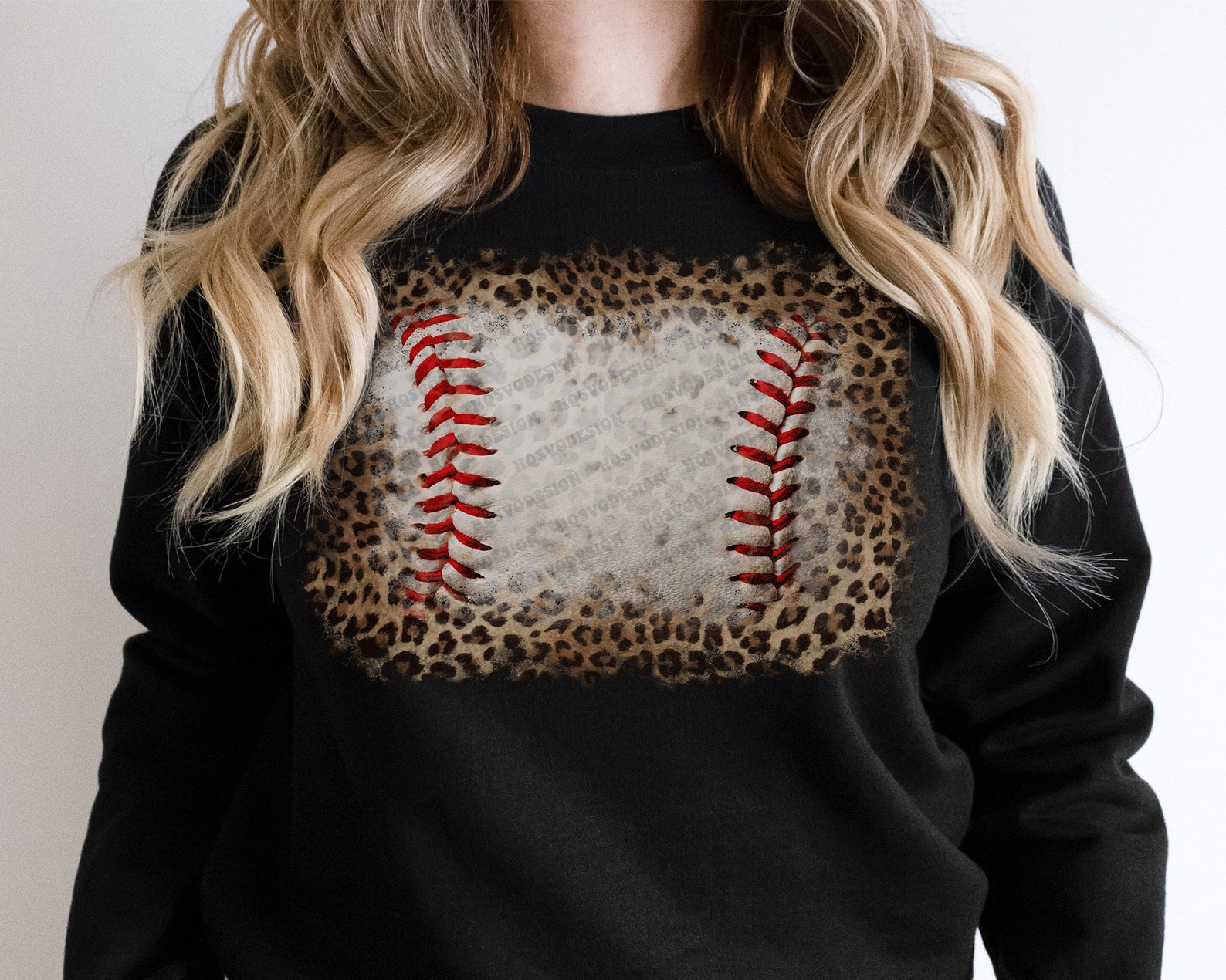 Leopard Baseball Print PNG File Cheetah With Baseball Bleach | Etsy