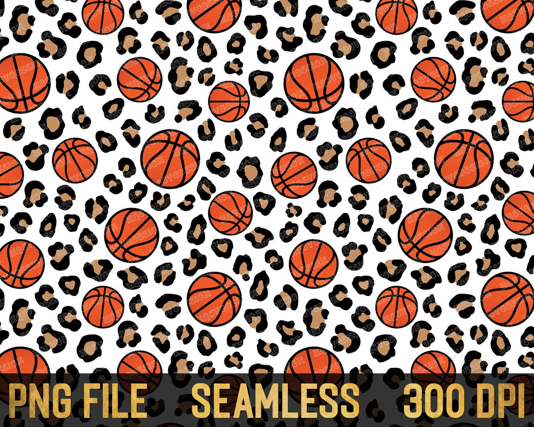 Seamless Basketball Leopard PNG, Sublimate Download, Digital Paper ...