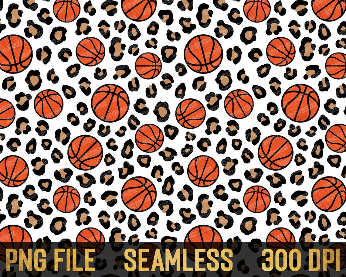 Seamless Basketball Leopard PNG Sublimate Download Digital - Etsy