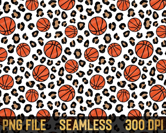 Seamless Basketball Leopard PNG Sublimate Download Digital - Etsy