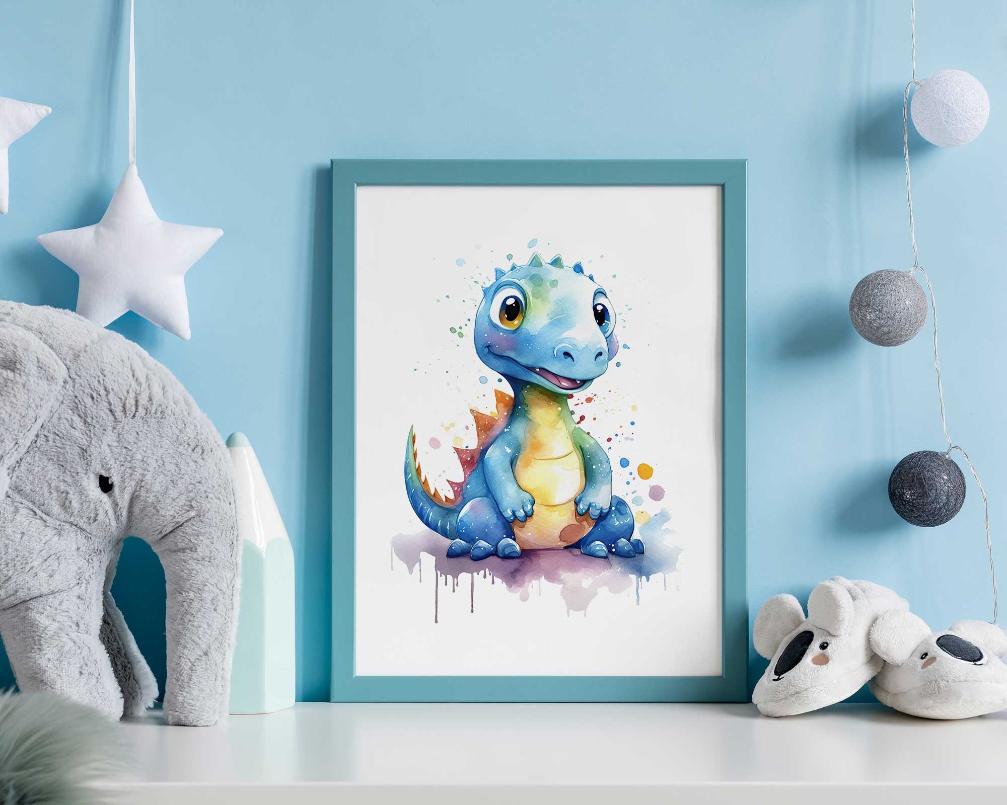 Cute Baby Dinosaur Clipart Bundle Watercolor Animal - Etsy