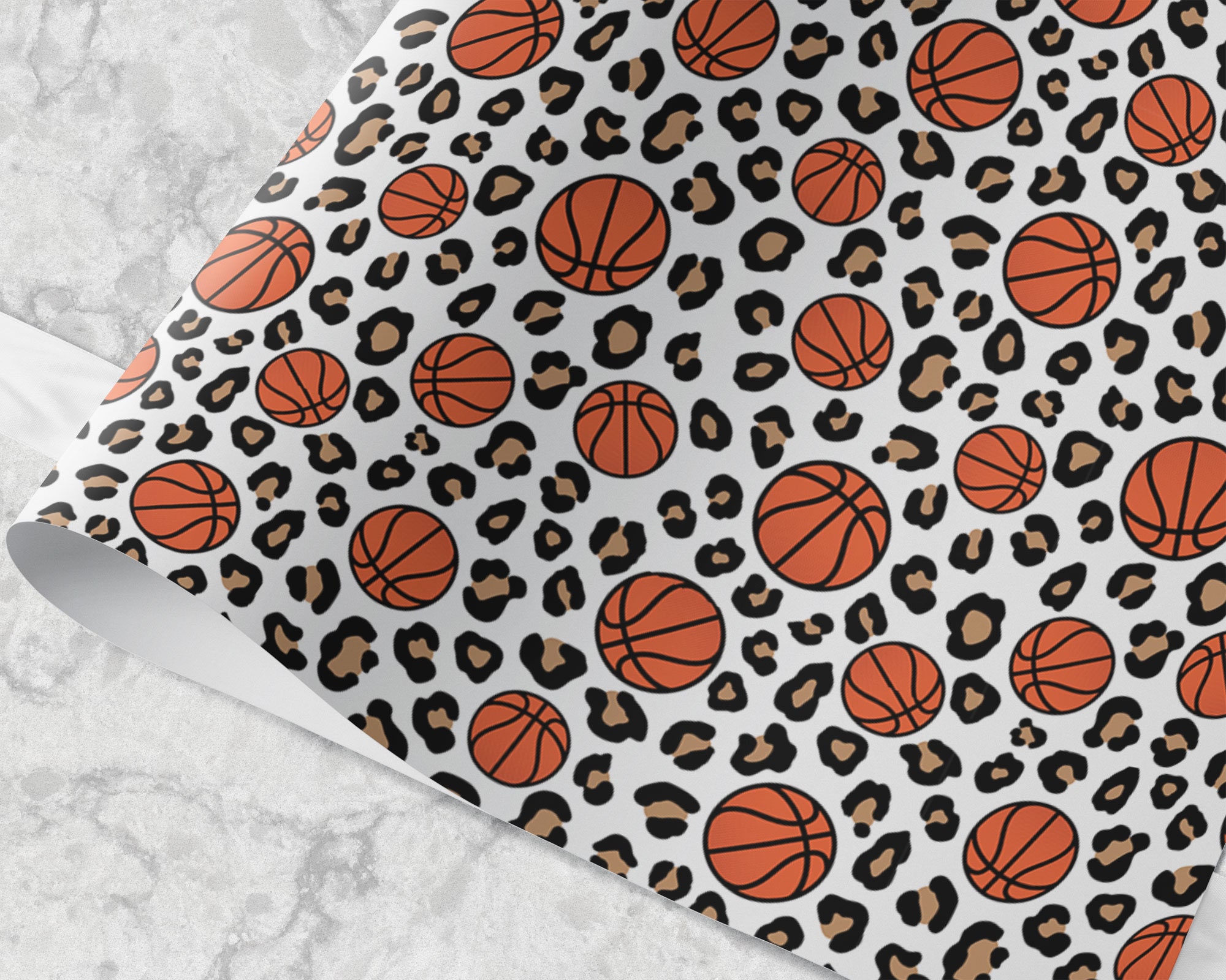 Seamless Basketball Leopard PNG Sublimate Download Digital - Etsy