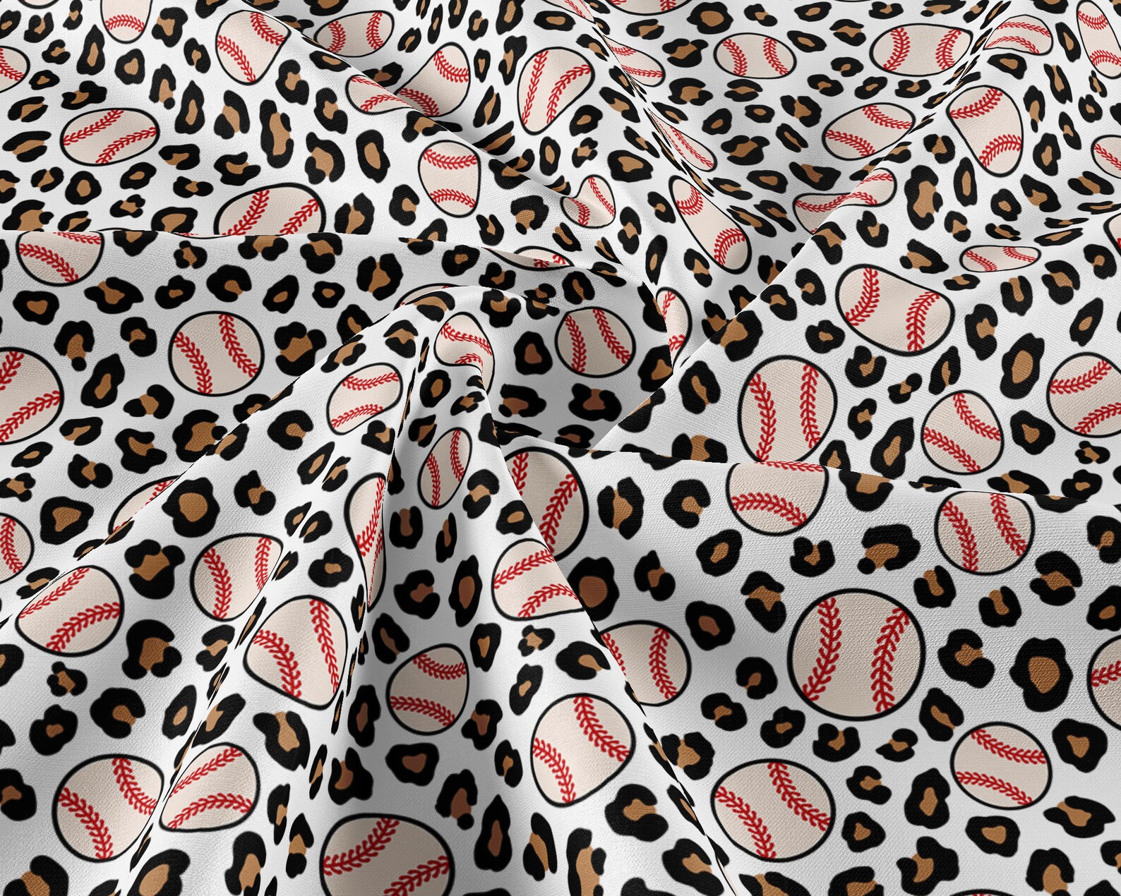 Seamless Baseball Leopard PNG Sublimate Download Digital - Etsy