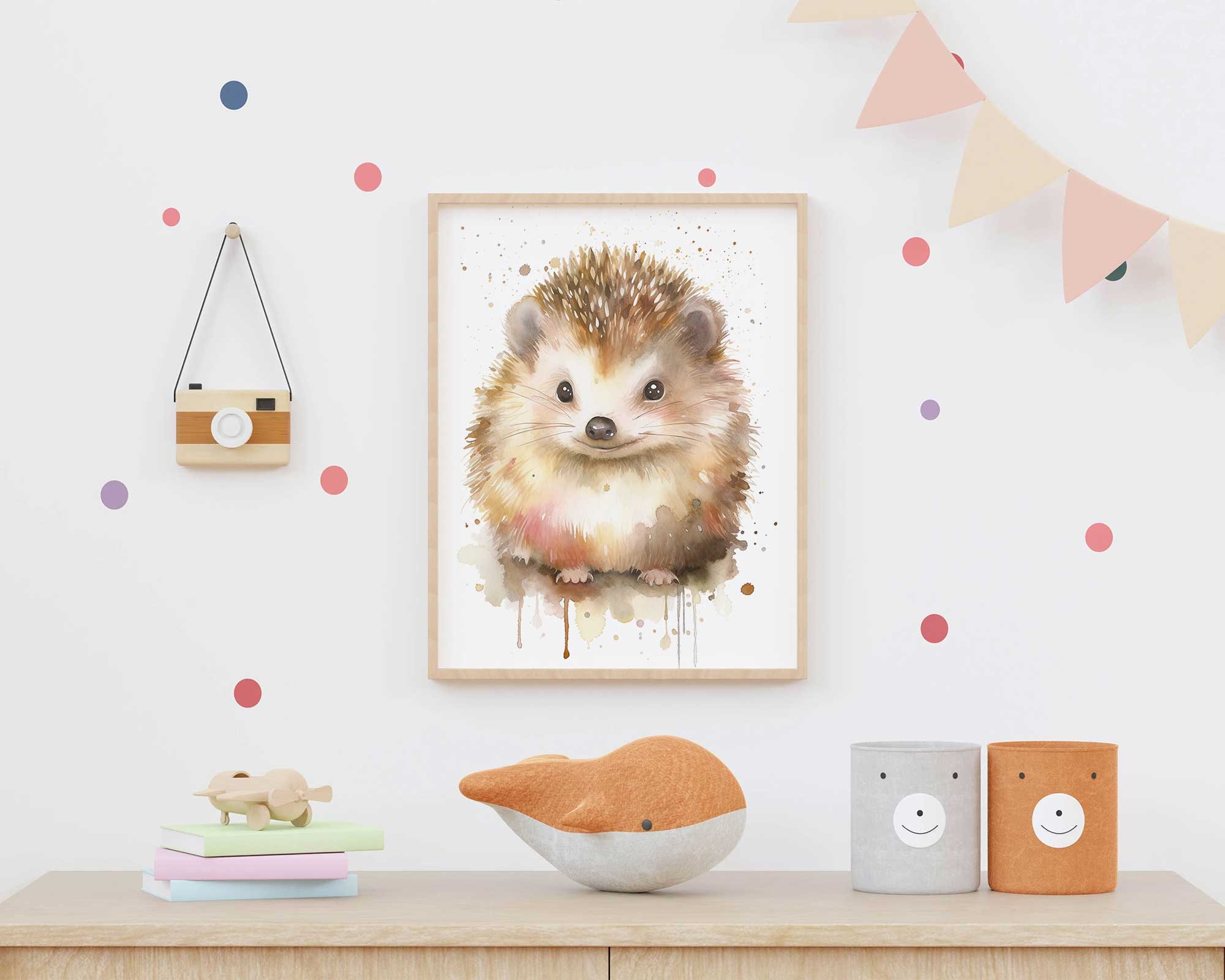 Cute Baby Hedgehog Clipart Bundle Watercolor Animal - Etsy