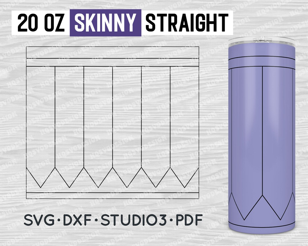 Pencil Tumbler Pattern SVG, 20oz Skinny Tumbler Template, Geometric ...