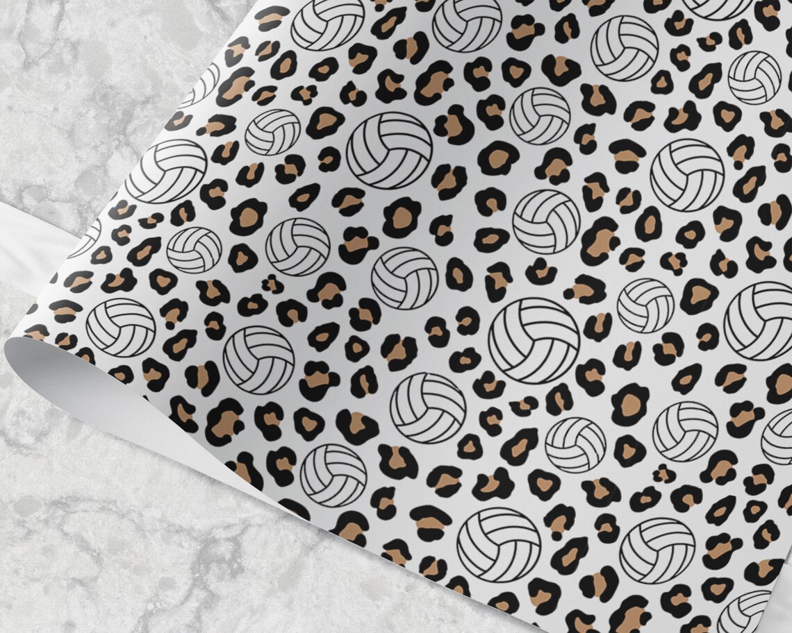 Seamless Volleyball Leopard PNG Sublimate Download Digital - Etsy