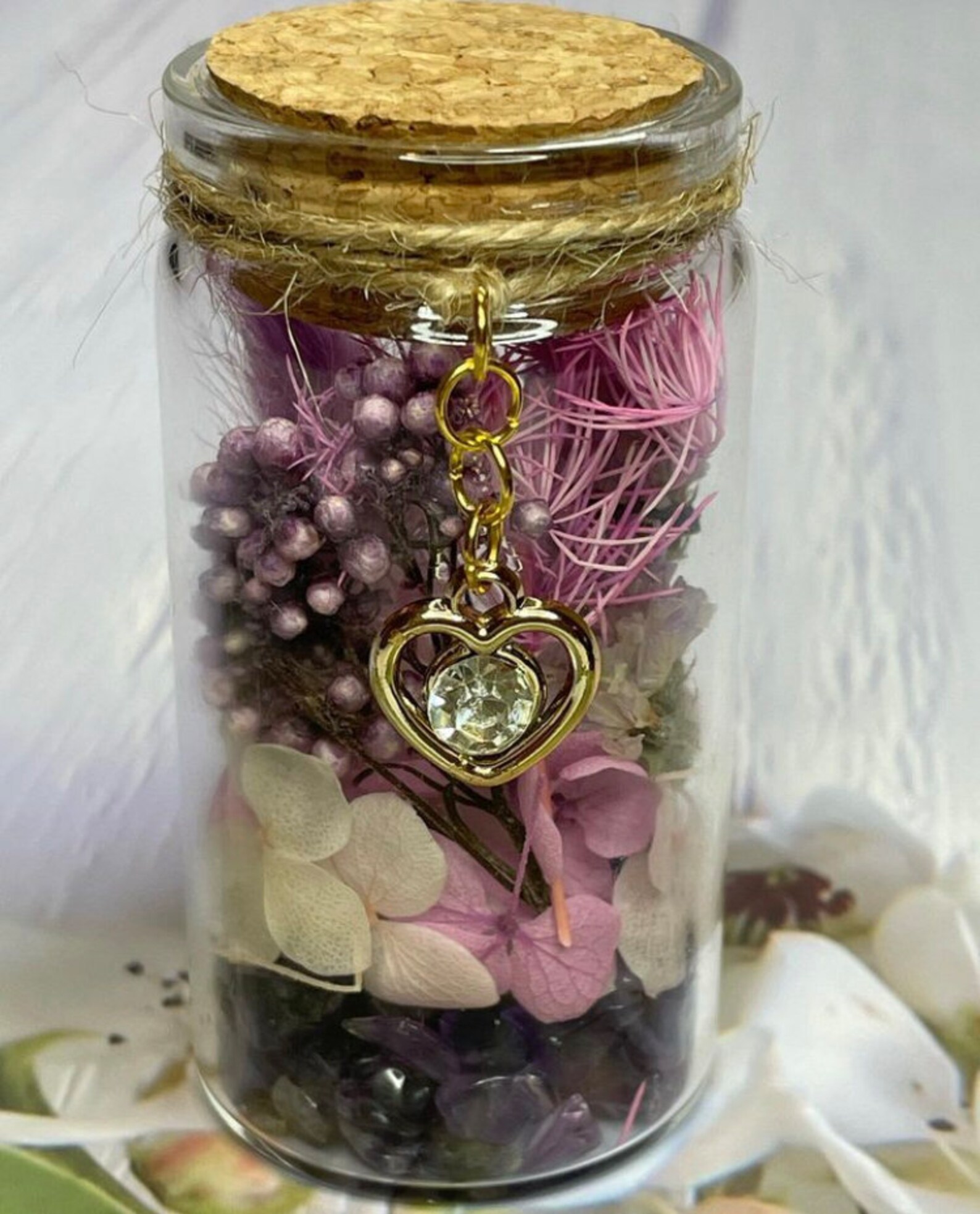 The Inner Peace Jar Crystal & Flower Manifestation/intention/spell Jar ...