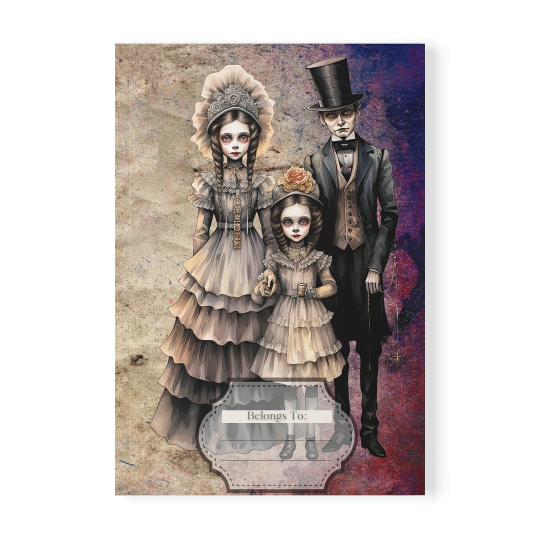 Creepy Family Dolls Vintage Photo Notebook Small Notebook A5 - Etsy