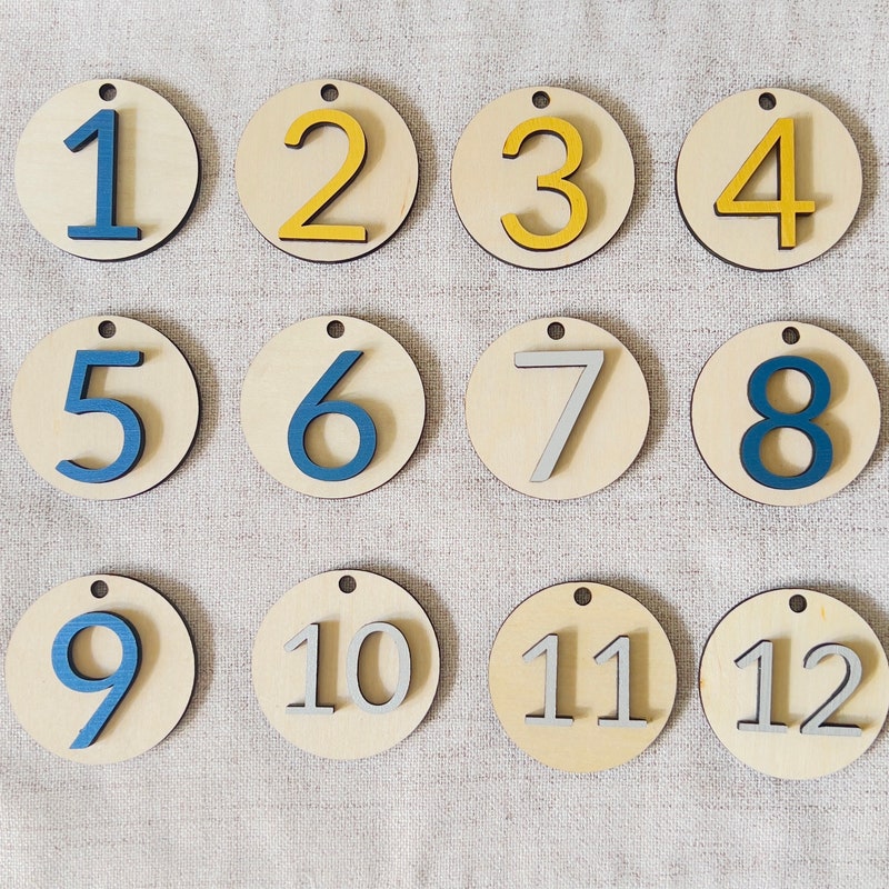 Number Tags - Etsy