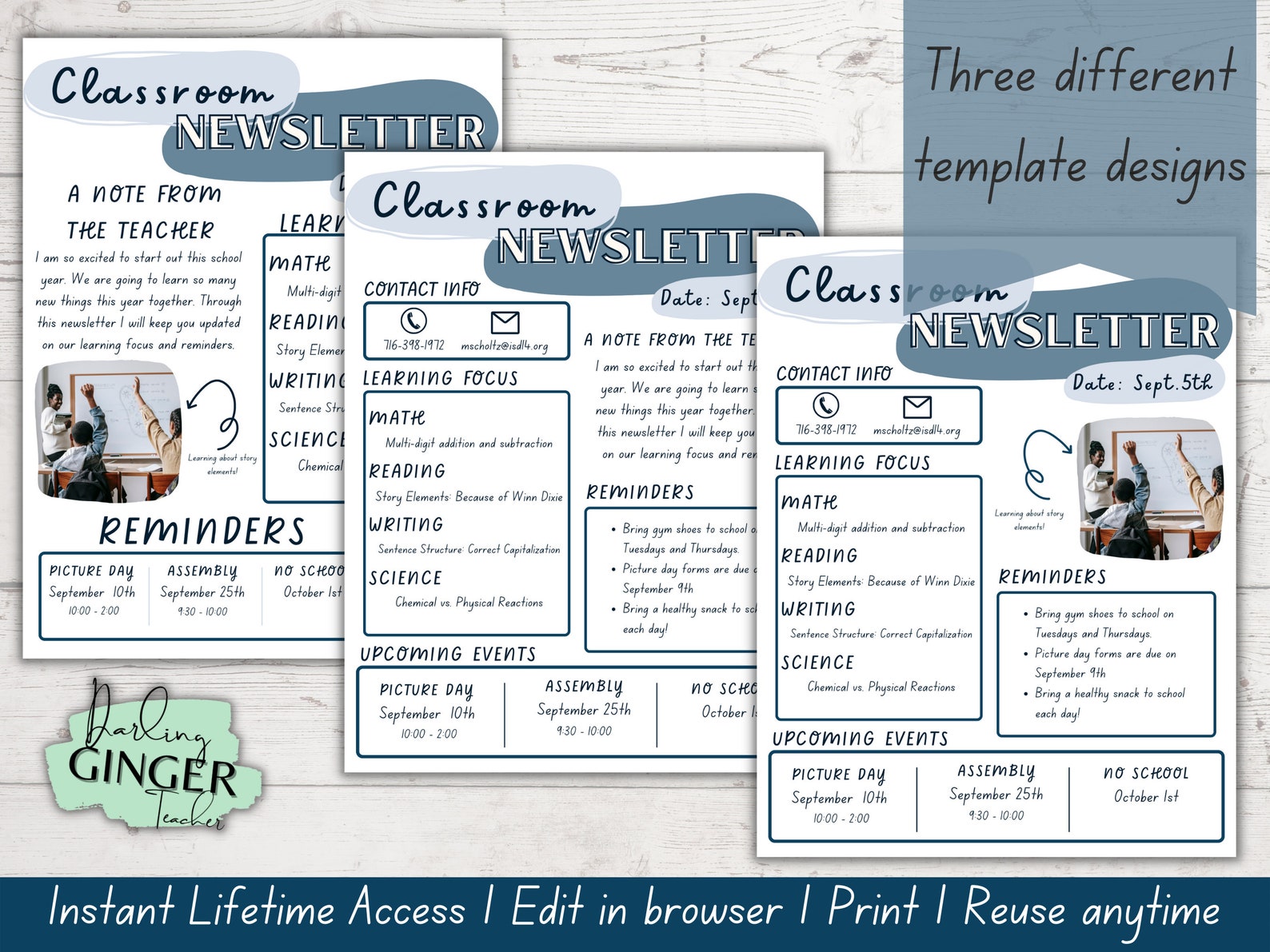 EDITABLE Teacher Newsletter Back to School Flyer Boho Back to School ...