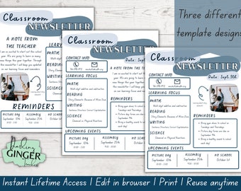 EDITABLE Class Newsletter Template February 2023 Monthly - Etsy