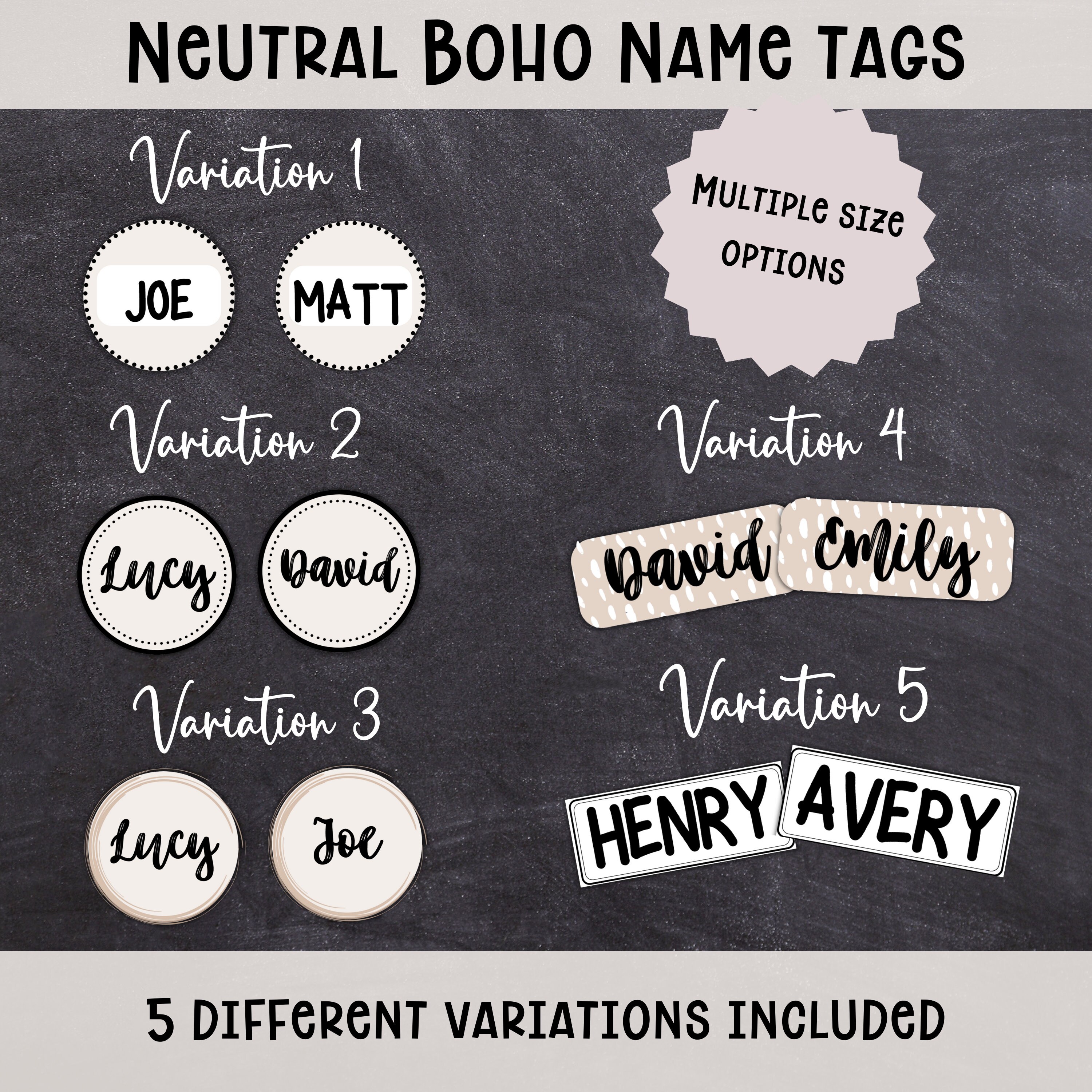 Neutral Classroom Decor Bundle | Classroom Decor Template | EDITABLE ...