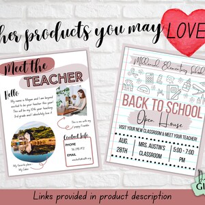 EDITABLE Teacher Newsletter | Back to School Flyer | Boho Back to ...