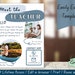 Meet the Teacher Boho Blue | Classroom Label | Back to School Flyer ...