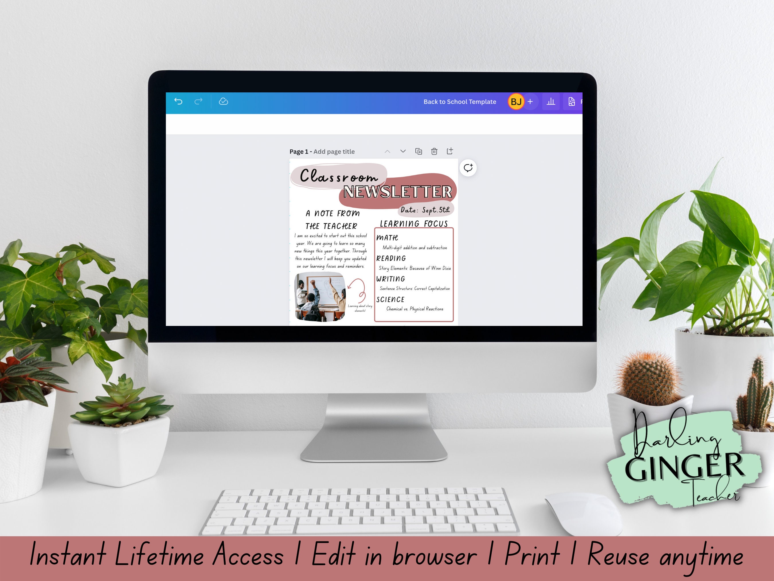 EDITABLE Teacher Newsletter | Back to School Flyer | Boho Back to ...