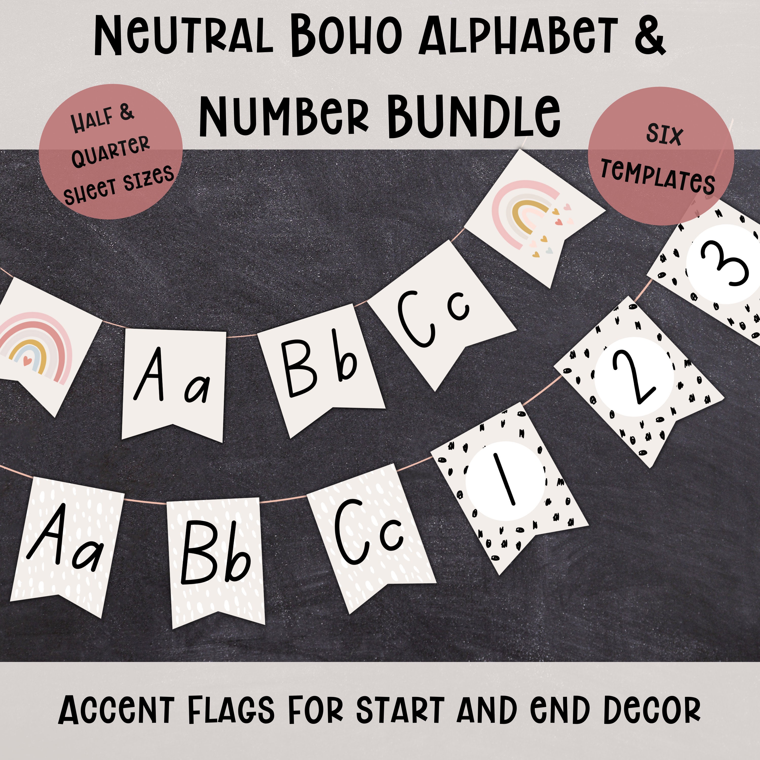 Neutral Classroom Decor Bundle | Classroom Decor Template | EDITABLE ...