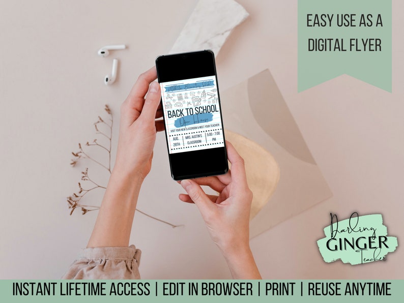 Back to School Flyer | EDITABLE School Flyer | Back to School Sign ...