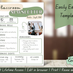 EDITABLE Teacher Newsletter | Back to School Flyer | Boho Back to ...