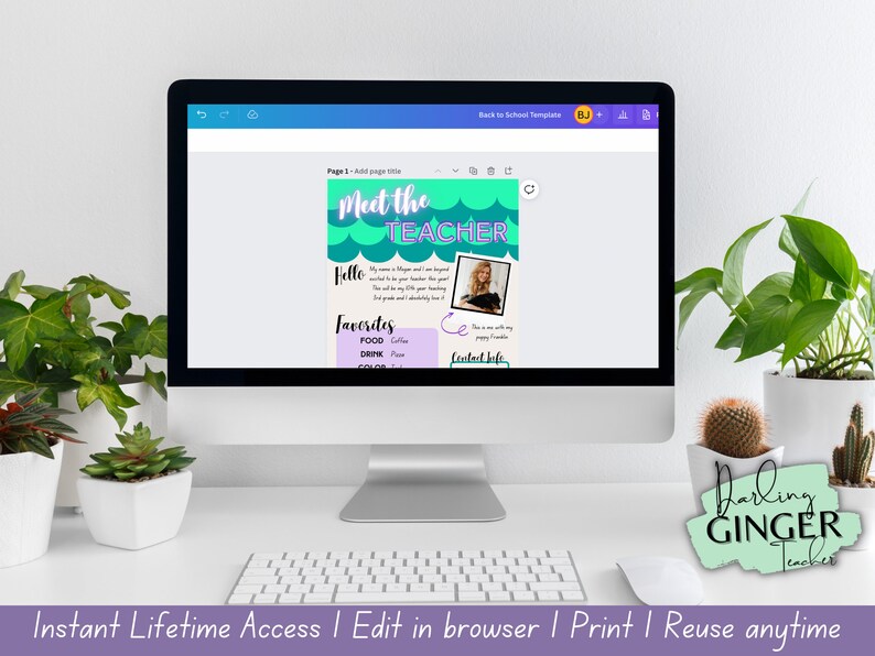 Meet the Teacher Mermaid Classroom Labels Back to School Flyer Meet the ...