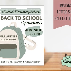 Back to School Flyer EDITABLE School Flyer Back to School Sign ...