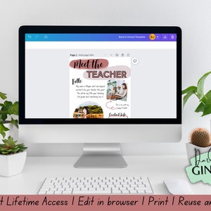 Meet the Teacher Boho Classroom Labels Back to School Flyer Meet the ...