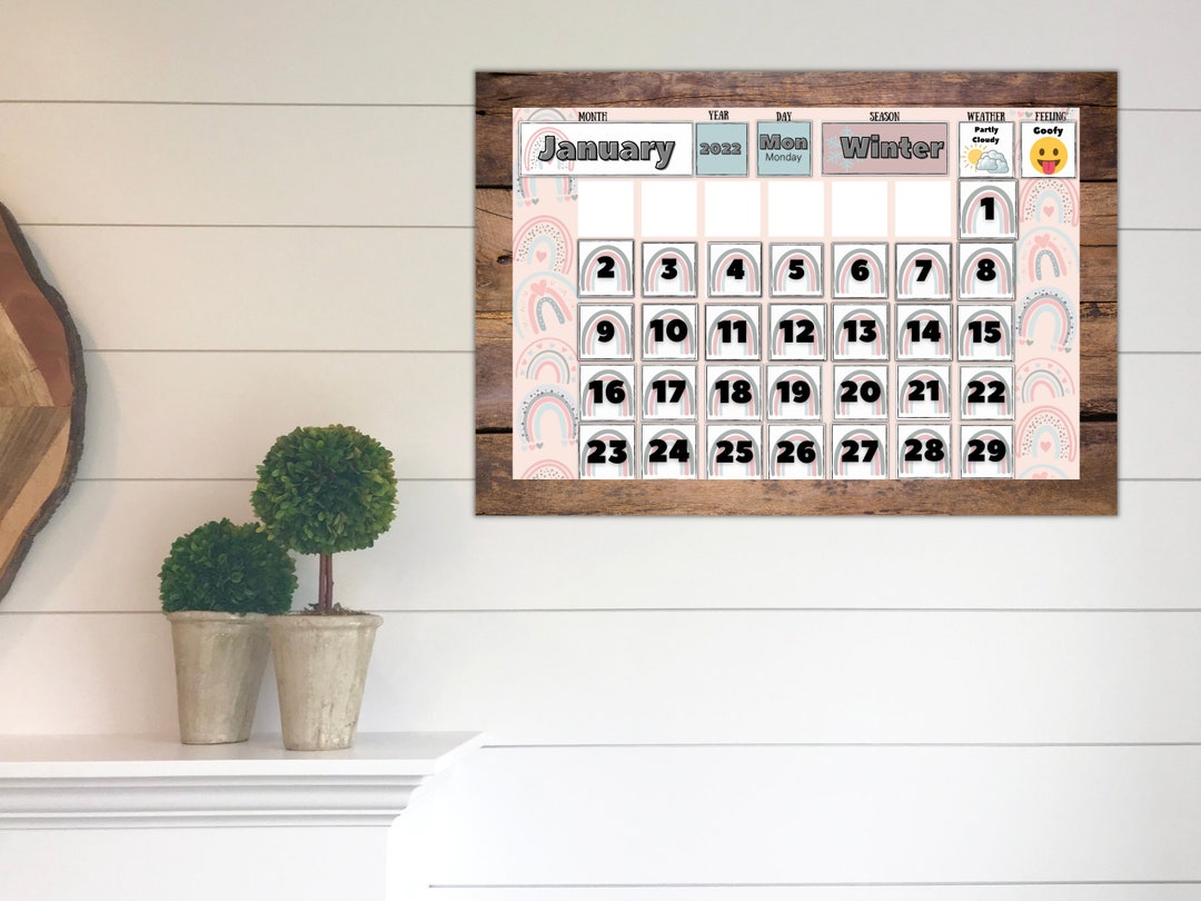 Perpetual Calendar Morning Routine Calendar Classroom Calendar ...