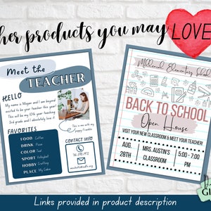 EDITABLE Teacher Newsletter Back to School Flyer Boho Back to School ...