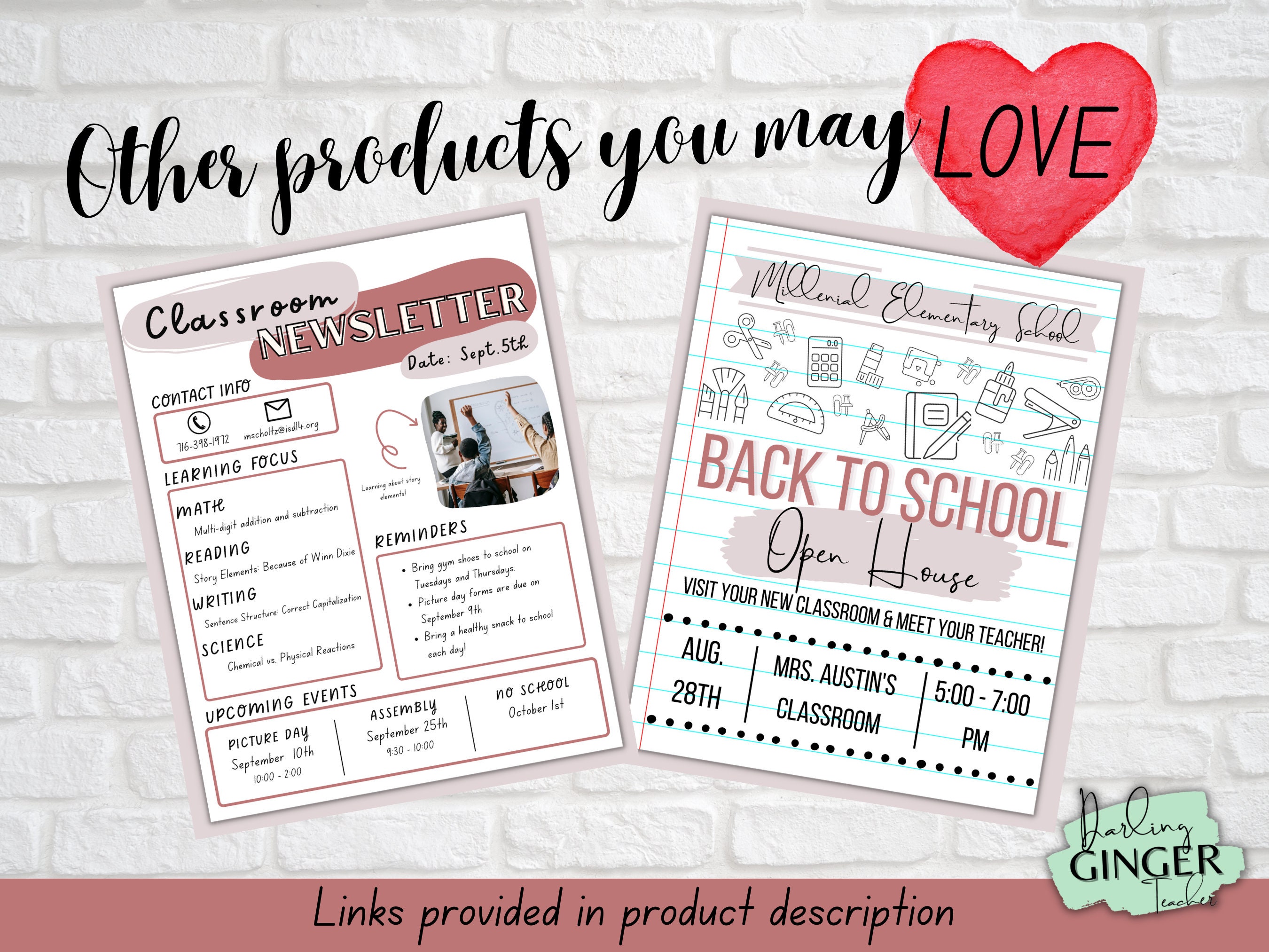 Meet the Teacher Boho Classroom Labels Back to School Flyer Meet the ...