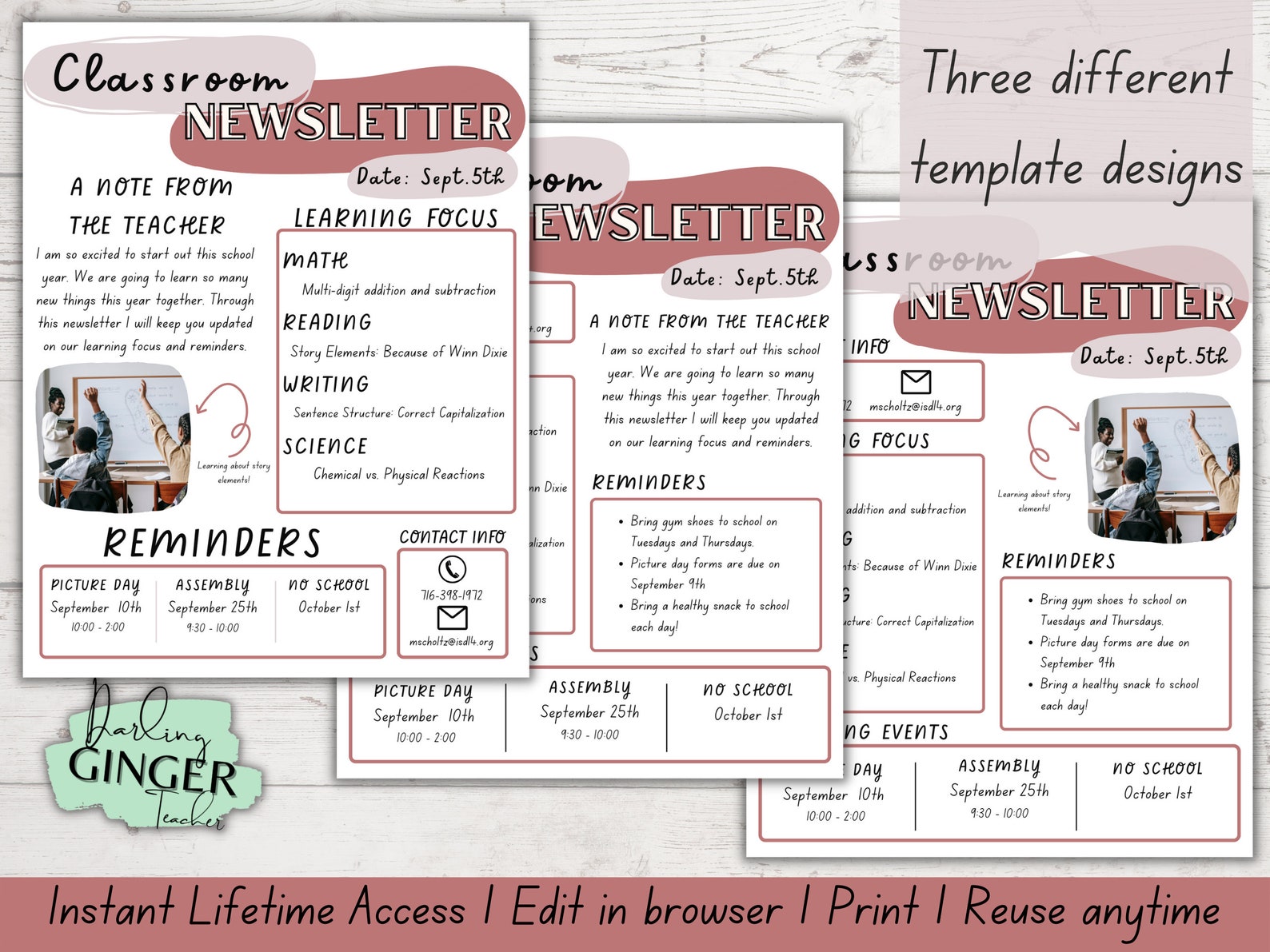 EDITABLE Teacher Newsletter | Back to School Flyer | Boho Back to ...