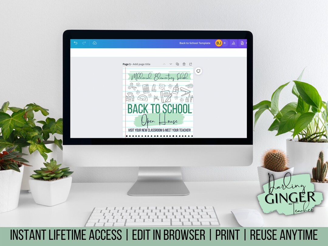 Folleto de regreso a clases / Folleto escolar EDITABLE / Letrero de ...