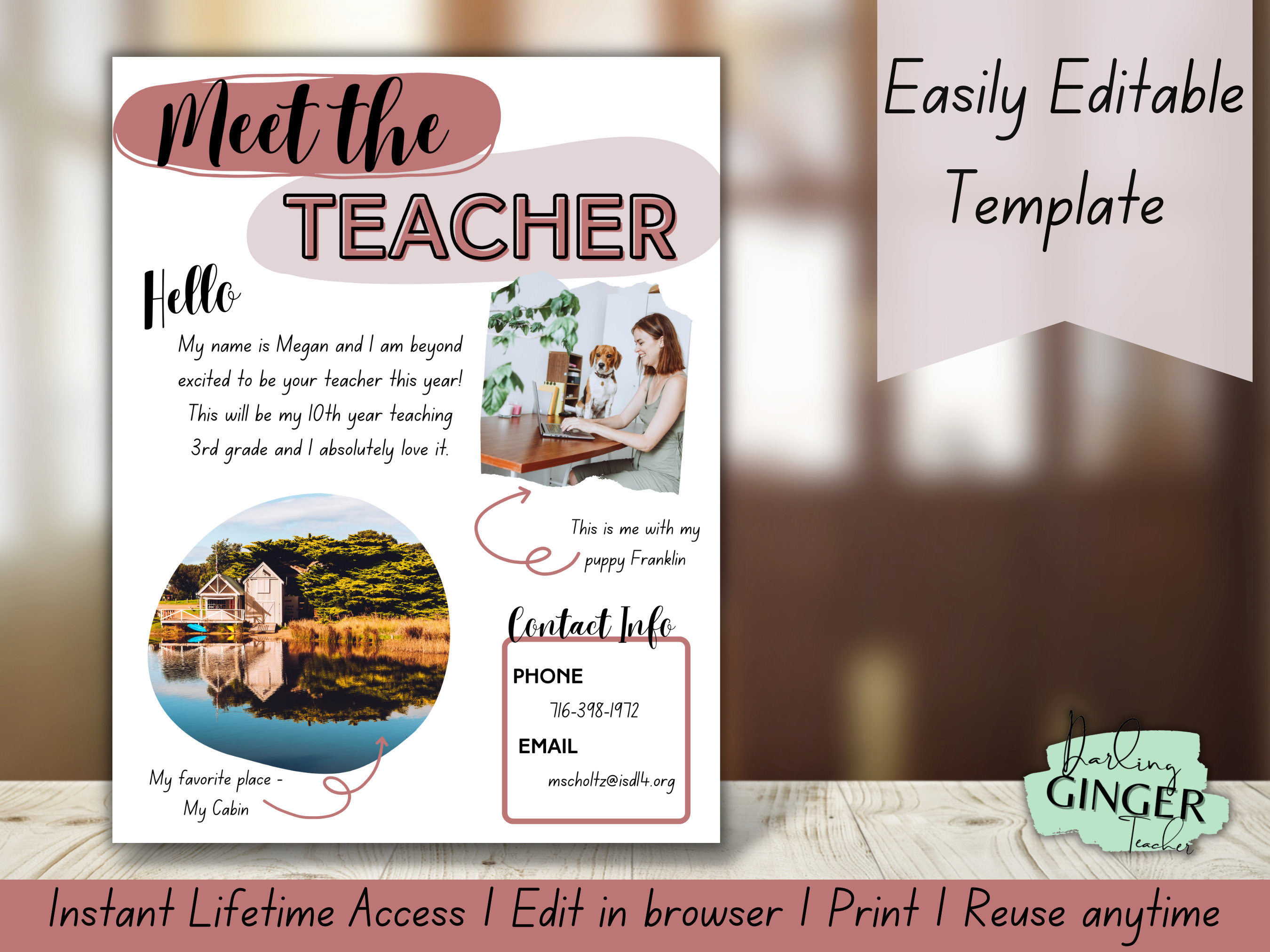Meet the Teacher Boho | Classroom Labels | Back to School Flyer | Meet ...
