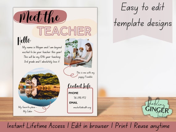 Meet the Teacher Boho Classroom Labels Back to School - Etsy