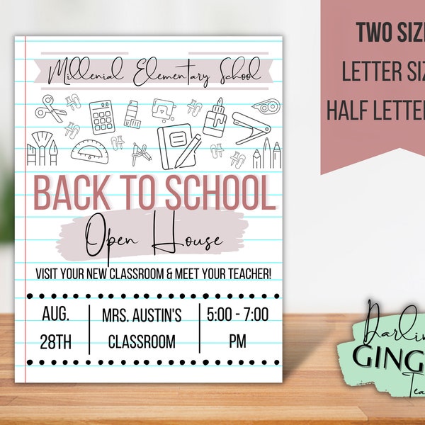 Meet and Greet School Invitation - Etsy