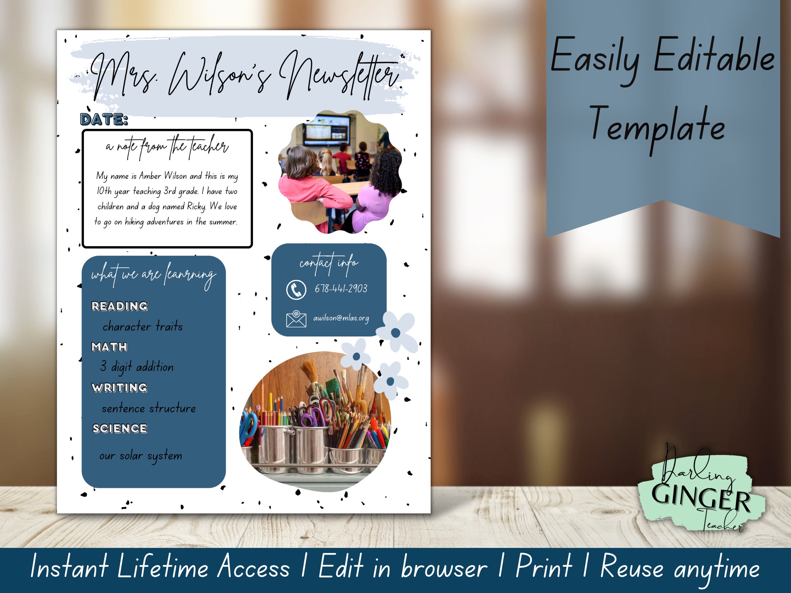 EDITABLE Teacher Newsletter | Back to School Flyer | Boho Back to ...