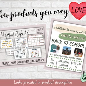 Boho Pink Back to School BUNDLE | Classroom Label | EDITABLE Flyer ...