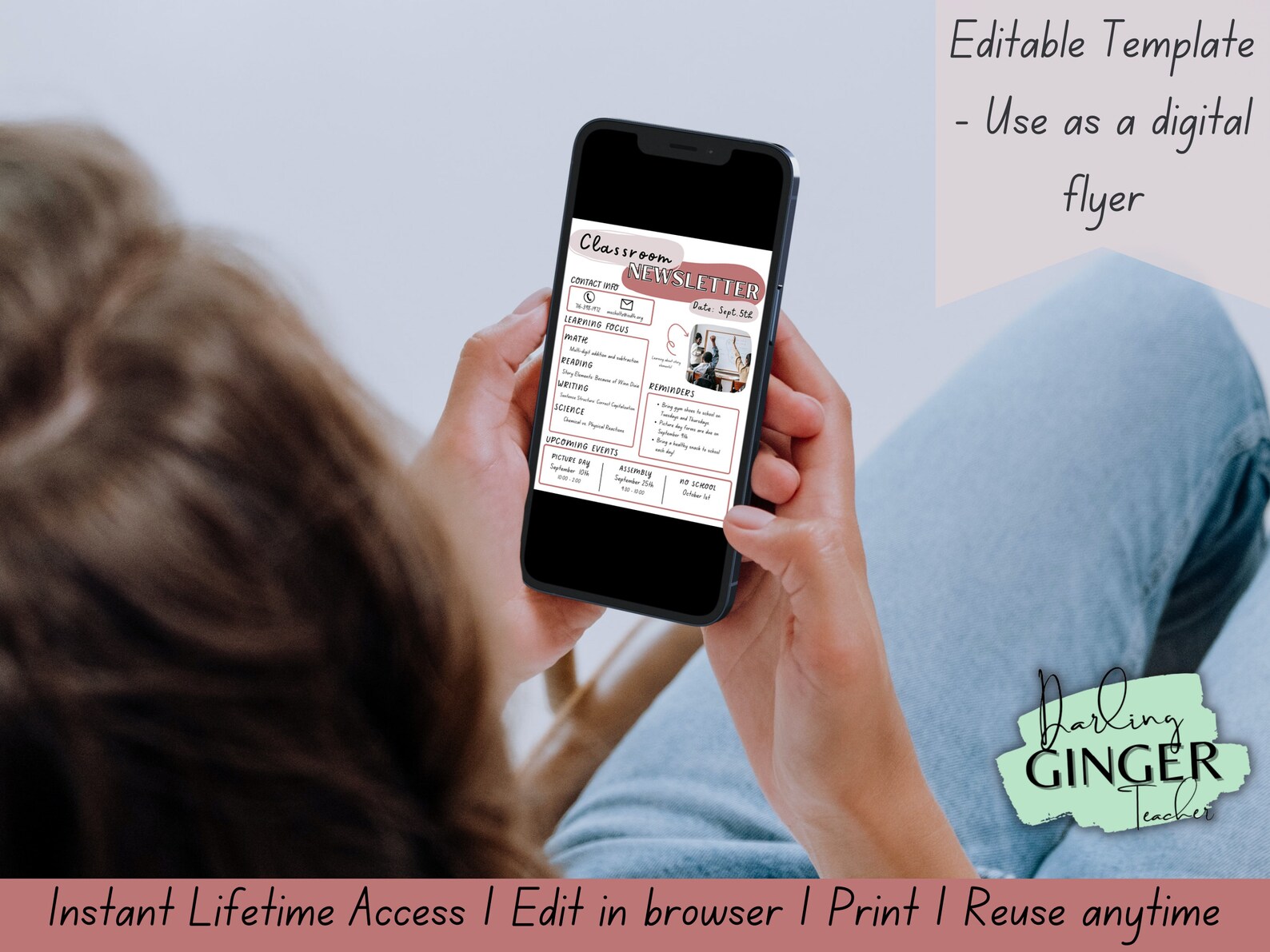 EDITABLE Teacher Newsletter | Back to School Flyer | Boho Back to ...