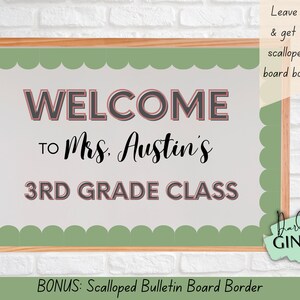 Boho Green Meet the Teacher Template | Classroom Flyer (digital ...